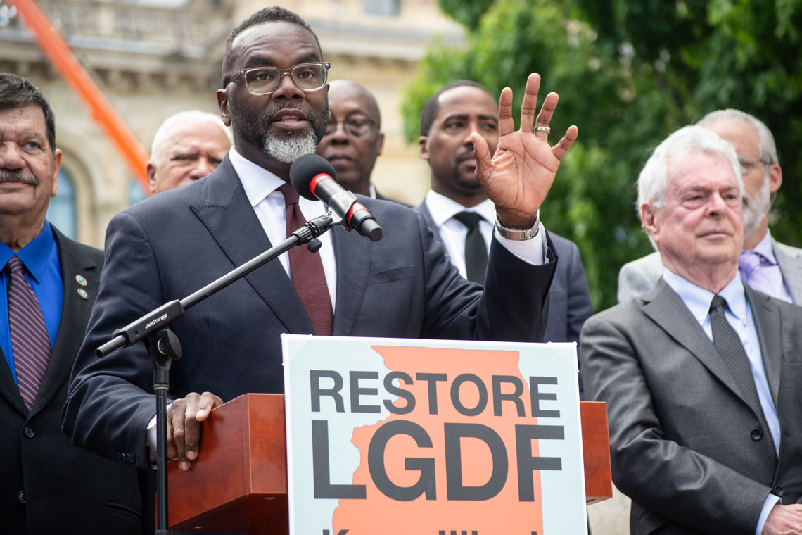 Chicago Mayor Brandon Johnson, other leaders press lawmakers for more ...
